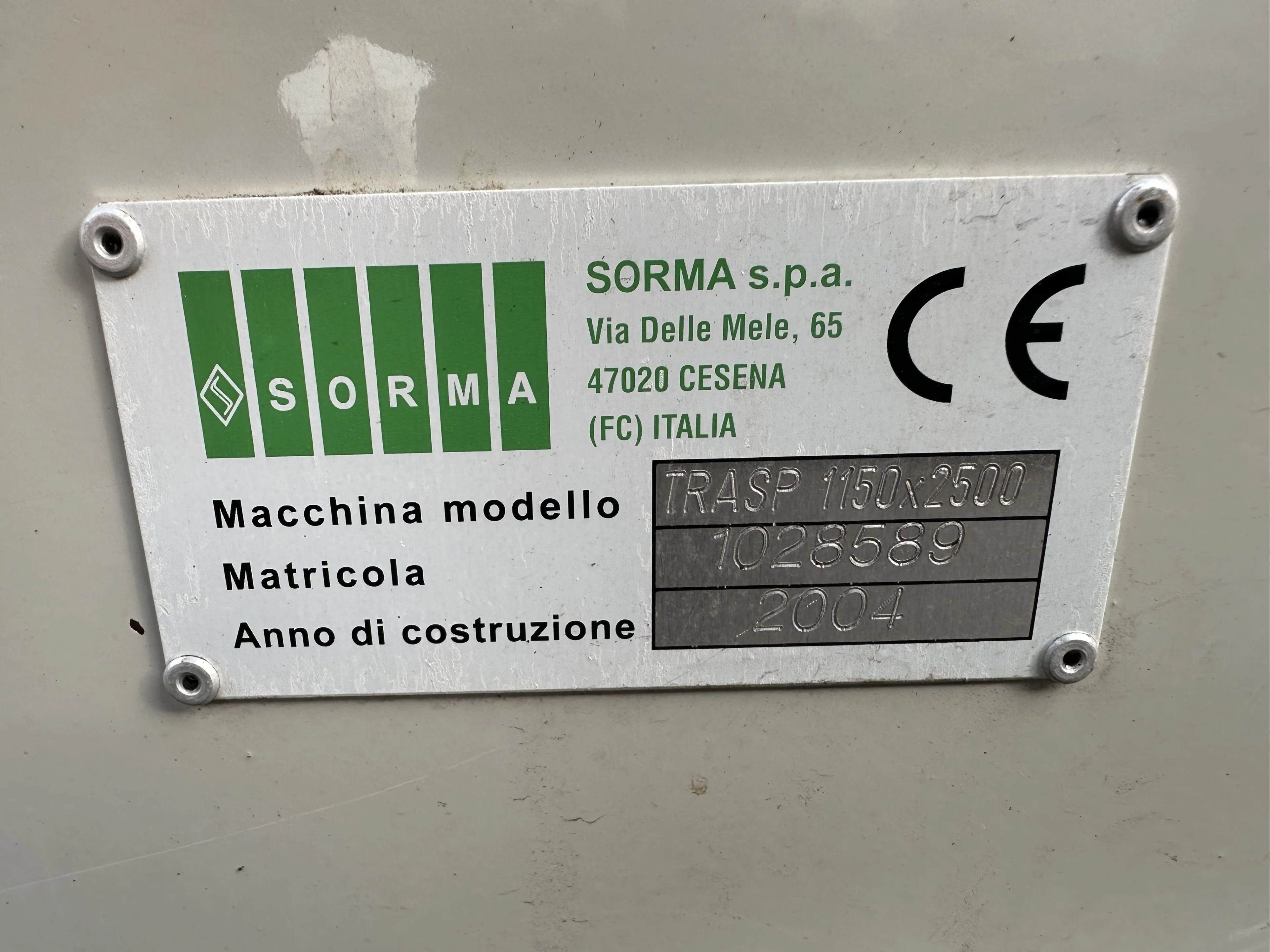 Sorma chain conveyor • Duijndam Machines