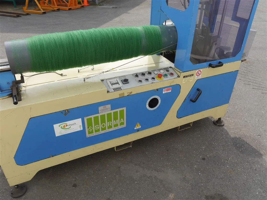 Sorma PK8-112 punnet packaging machine netting machine for trays of ...