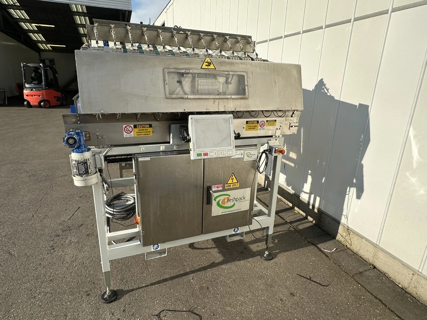 Sorma W12 126 weighing machine with supply conveyor and two discharge ...