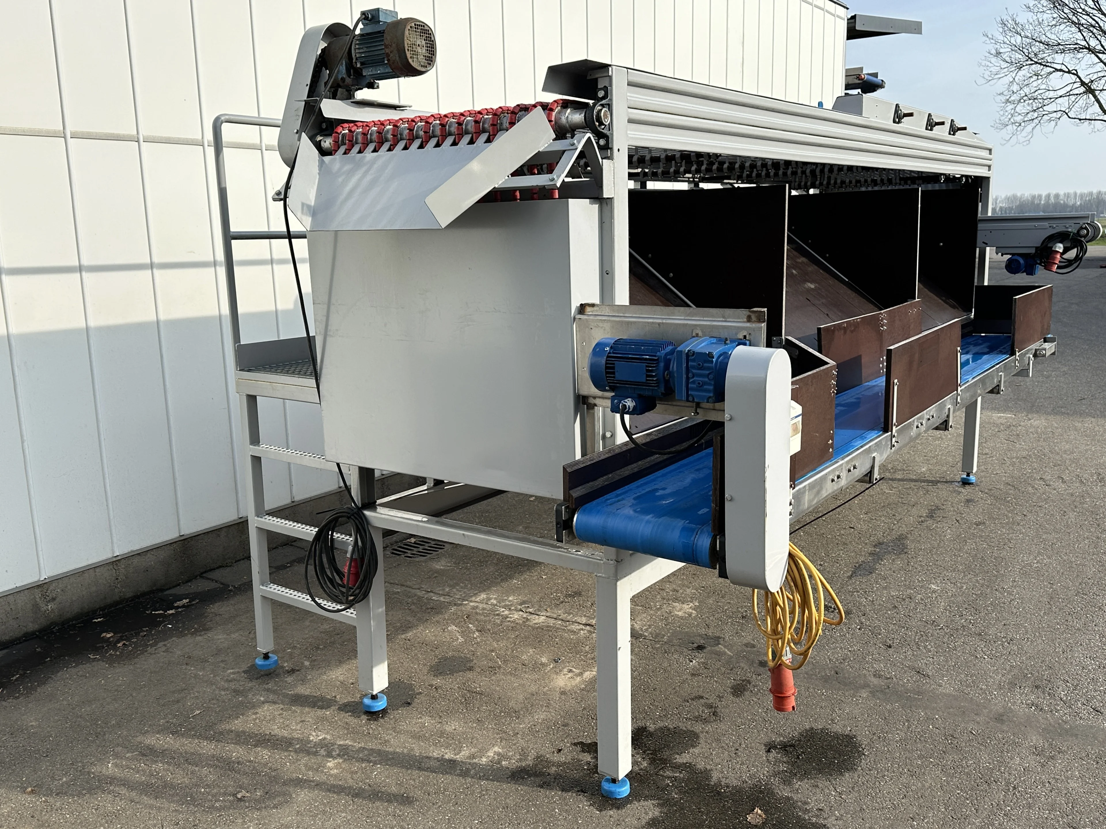 Sormac kettingsorteermachine voor augurken en wortels 13 rijen ...