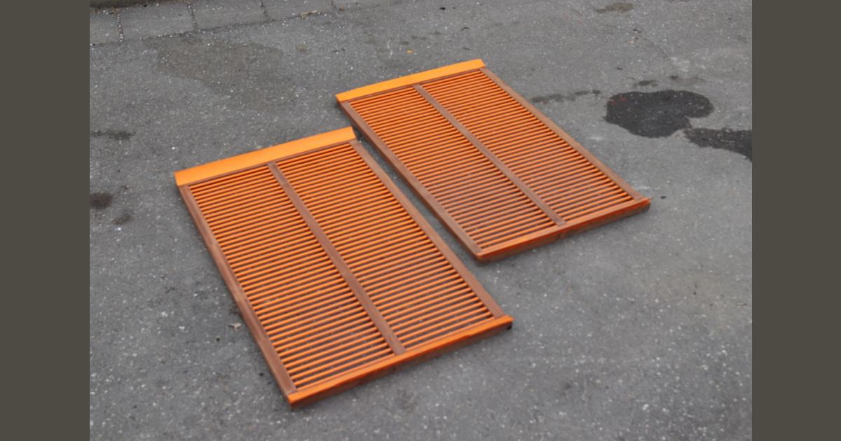 2 new grading screens with bars 100 cm x 60 cm • Duijndam Machines