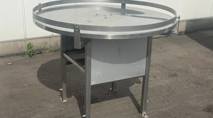 Stainless steel turntable 120 cm • Duijndam Machines