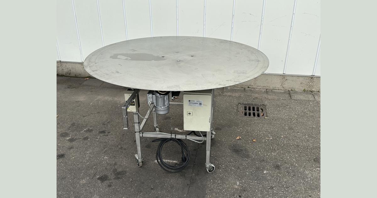 Turntable Stainless steel, 145 cm Ø • Duijndam Machines