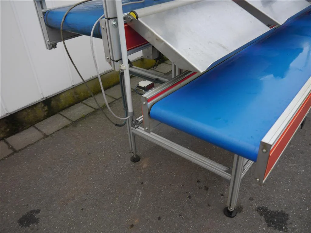 Stas Combi transportband met 3 ingebouwde weegschalen • Duijndam Machines