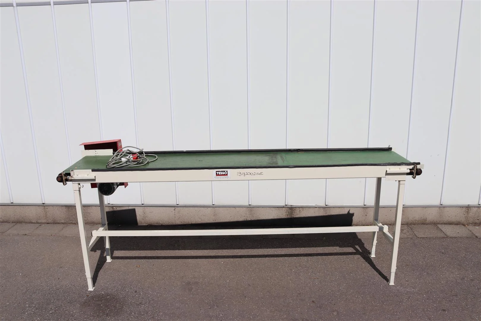 Tesso conveyor packing table 255 x 50 cm • Duijndam Machines