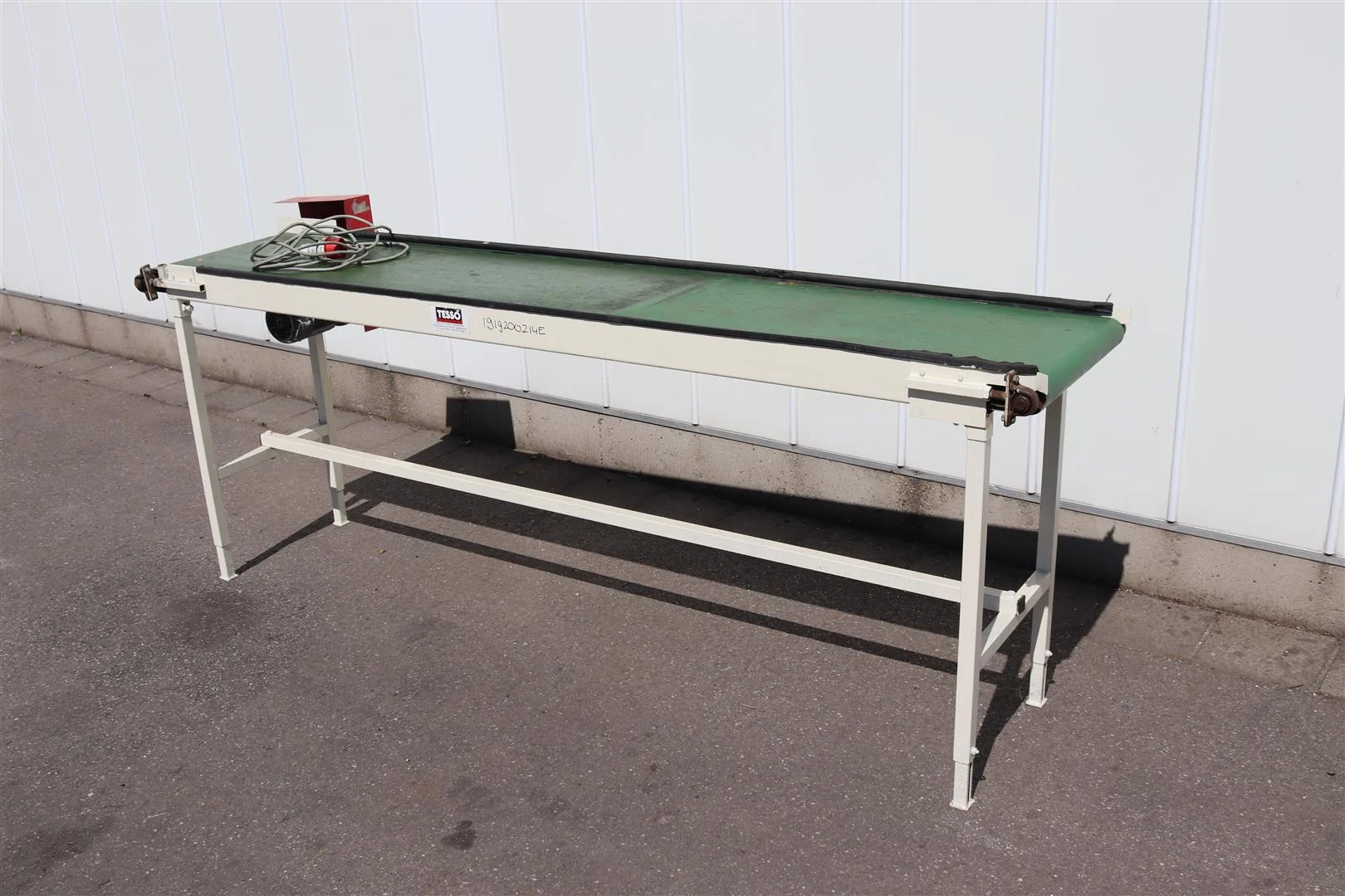 Tesso conveyor packing table 255 x 50 cm • Duijndam Machines