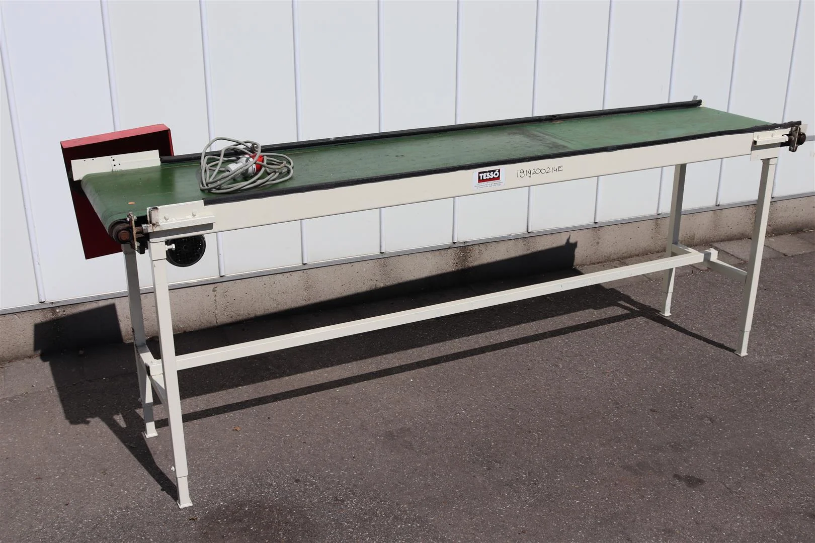 Tesso conveyor packing table 255 x 50 cm • Duijndam Machines