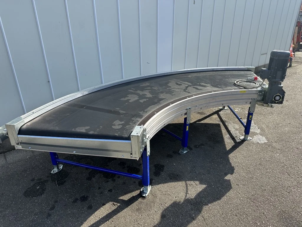 Transnorm curved conveyors 90° 100 cm • Duijndam Machines