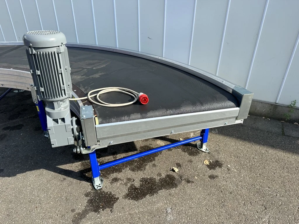 Transnorm curved conveyors 90° 100 cm • Duijndam Machines