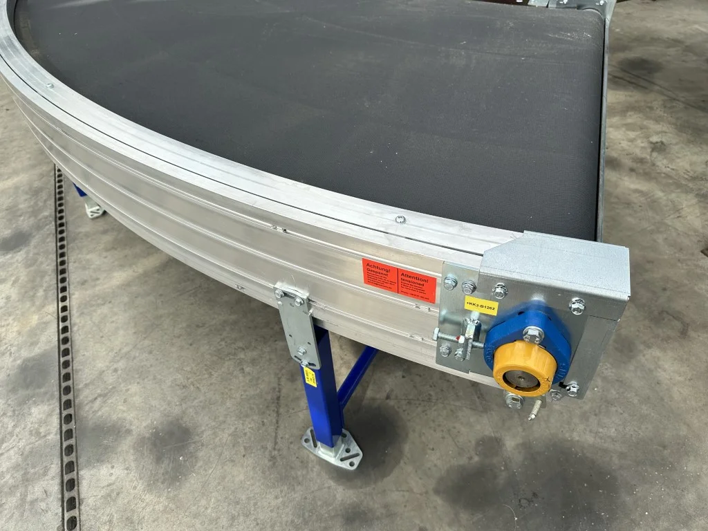 Transnorm bochtbanden 90° 100 cm • Duijndam Machines