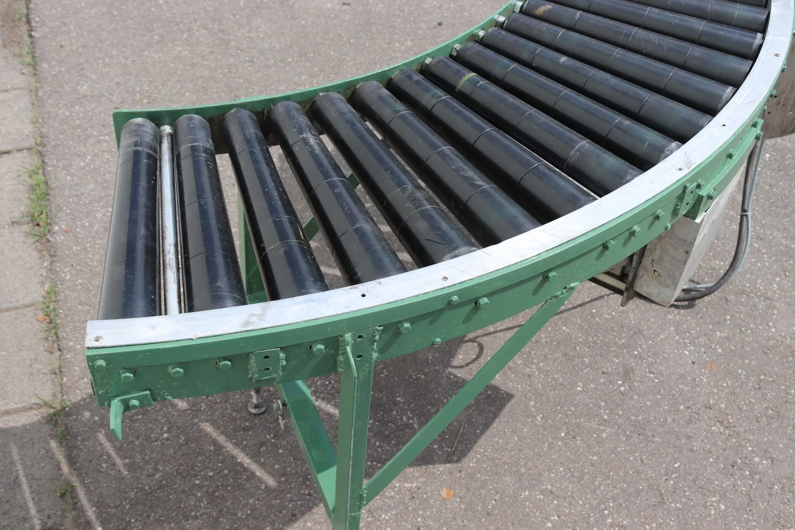 Transnorm driven roller curve conveyor 90° • Duijndam Machines