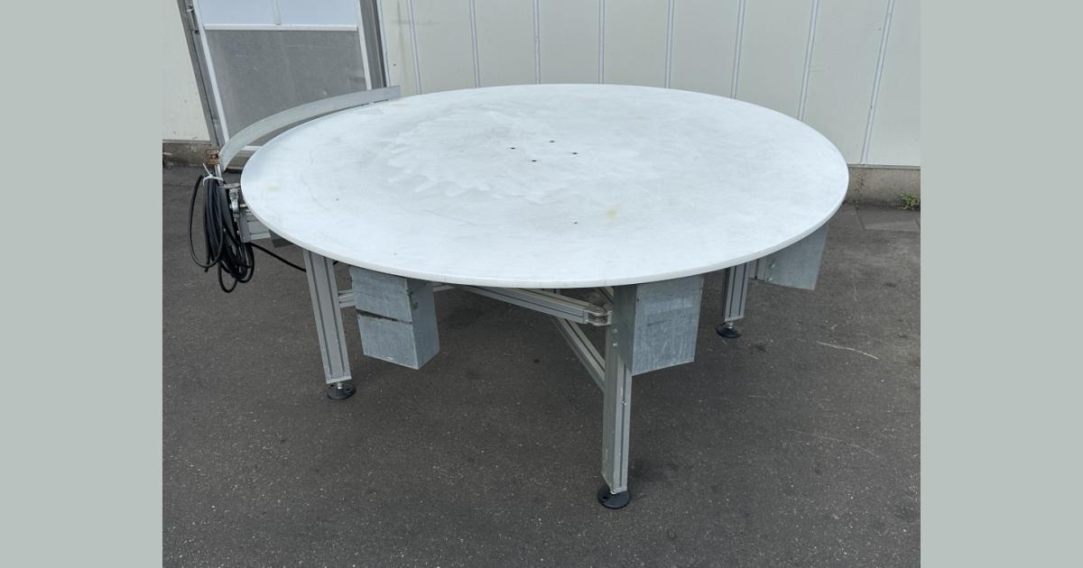 Viscon AK 2000 turntable 200 cm with HDPE top • Duijndam Machines