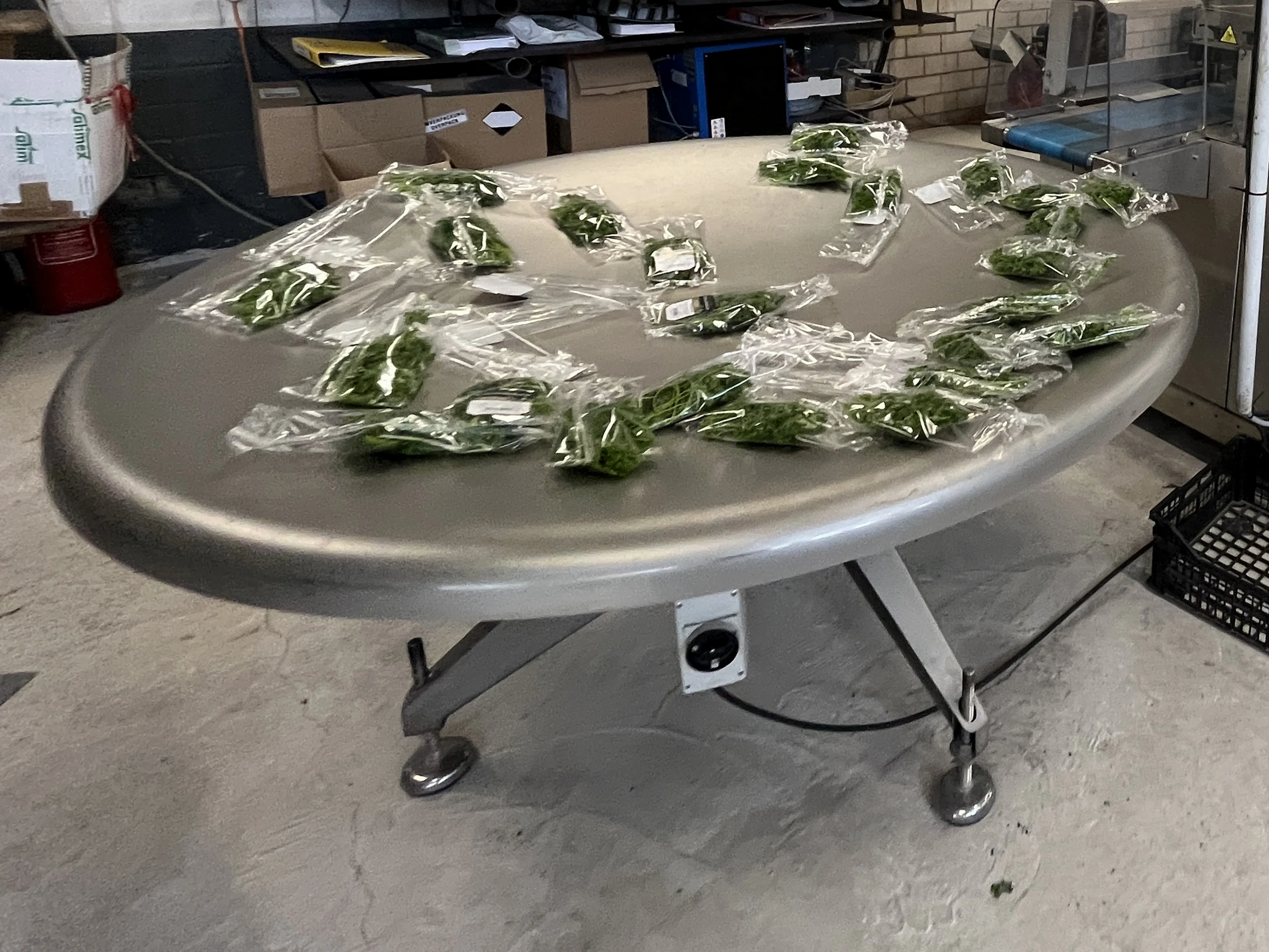 Ulma Mesa Rot D1600 turntable Stainless steel 160 cm Ø • Duijndam Machines