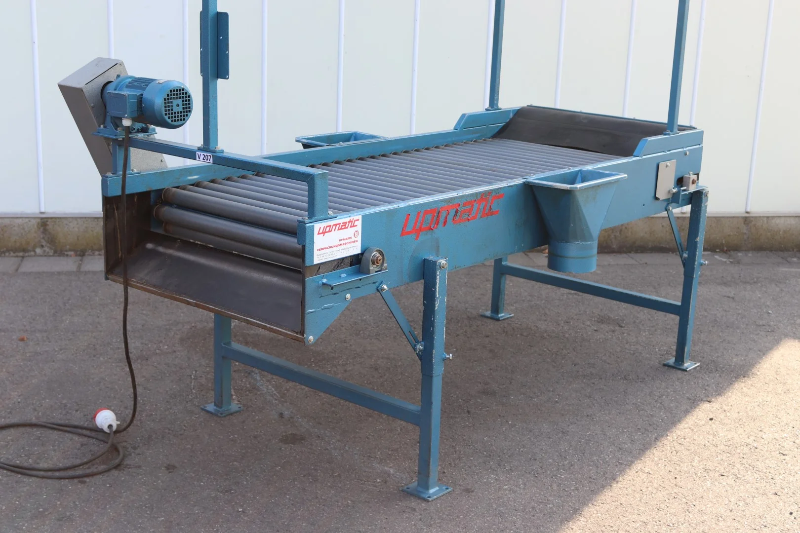 Upmann roller inspection conveyor 250 x 80 cm • Duijndam Machines