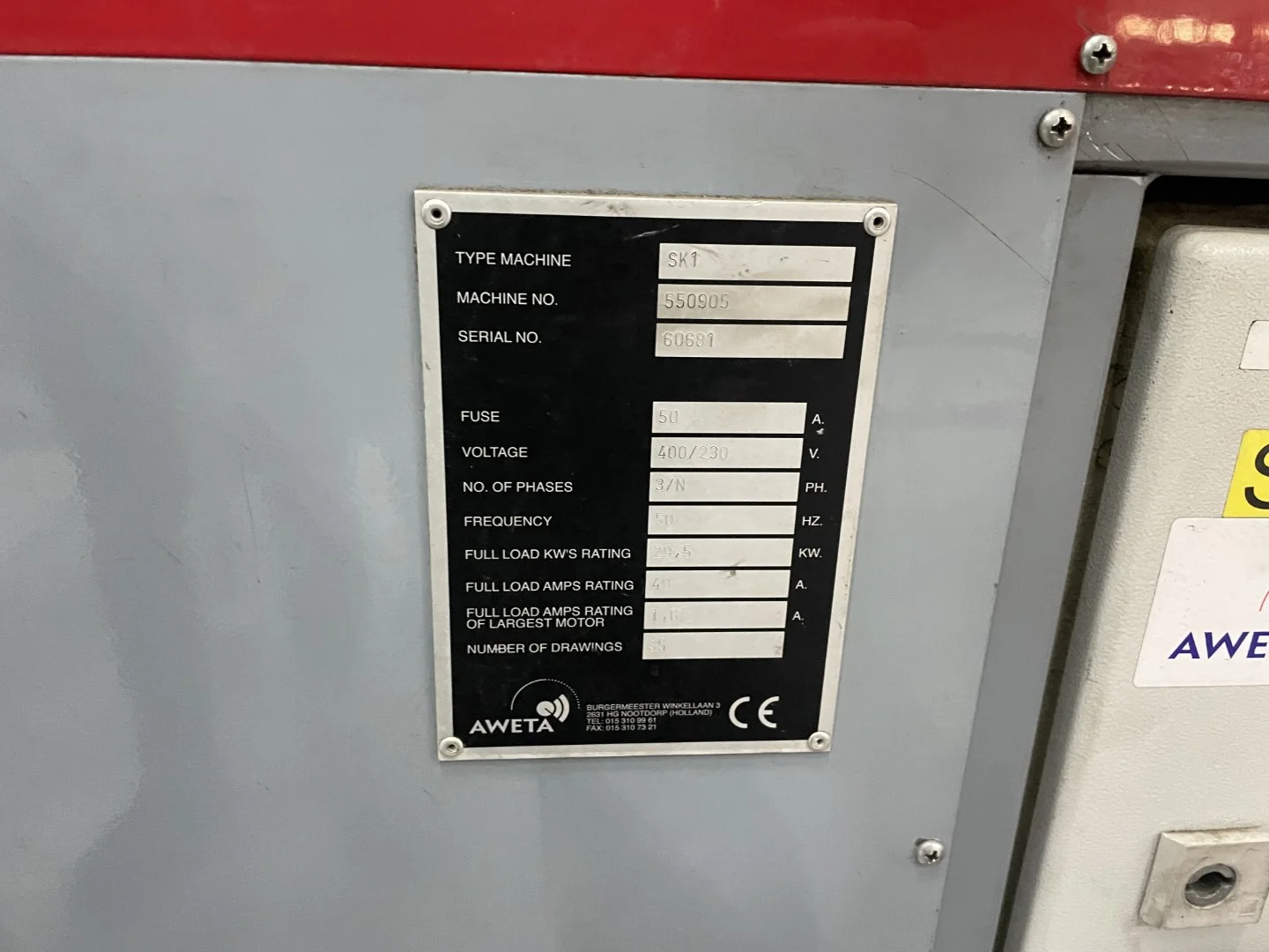 Aweta SK1 • Duijndam Machines