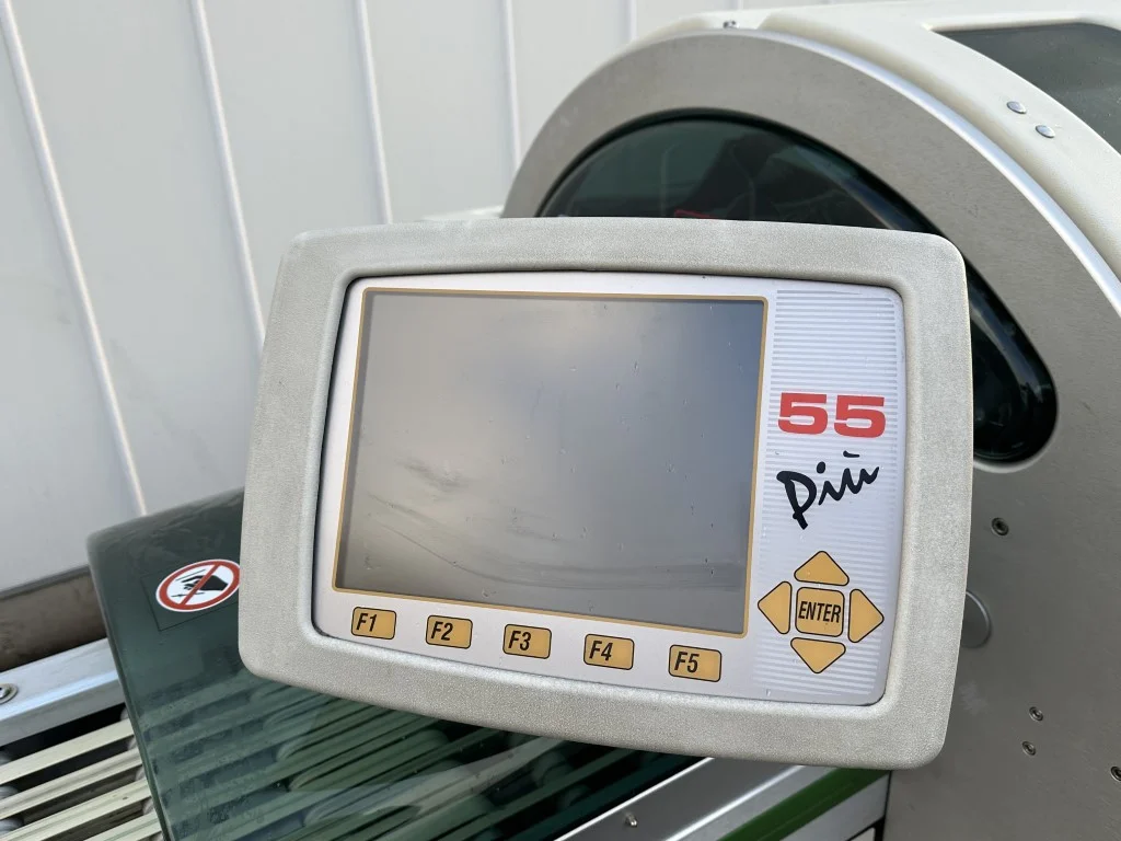 Waldyssa PIU 55 stretch film packaging machine with 2 meter conveyor ...