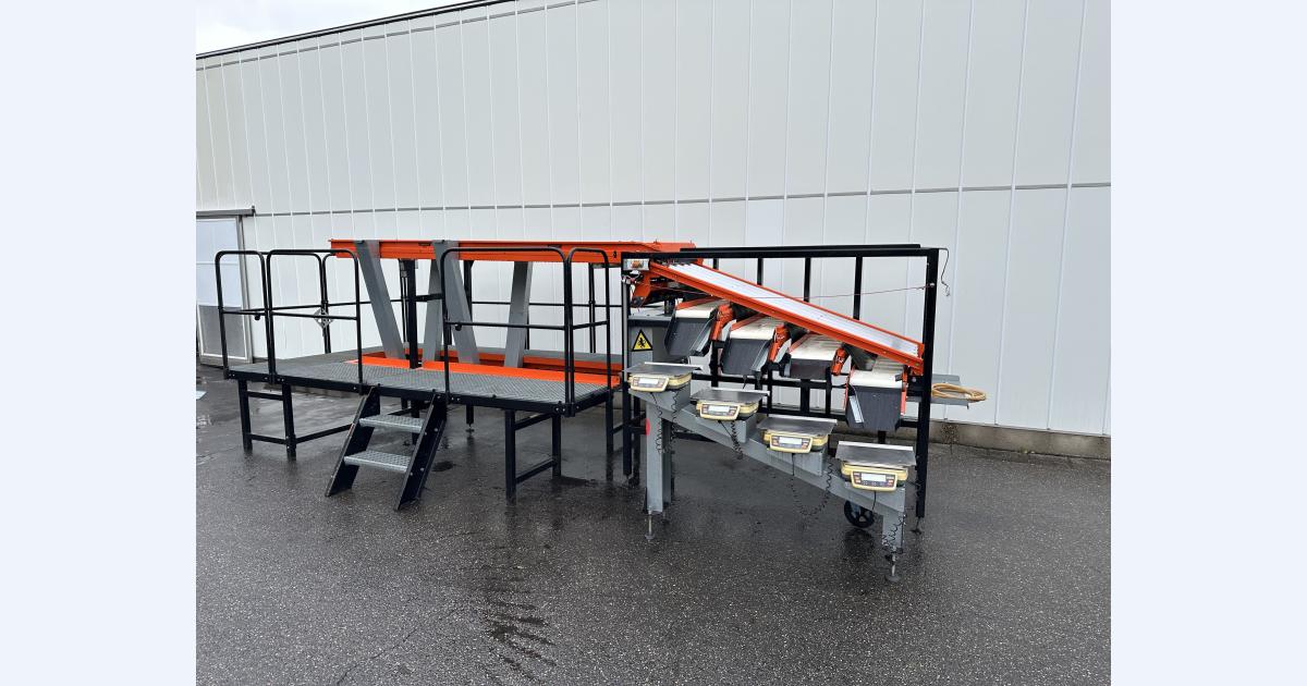 Wamel Perfect CGM cherry sorting machine 4 + 1 sortings • Duijndam Machines