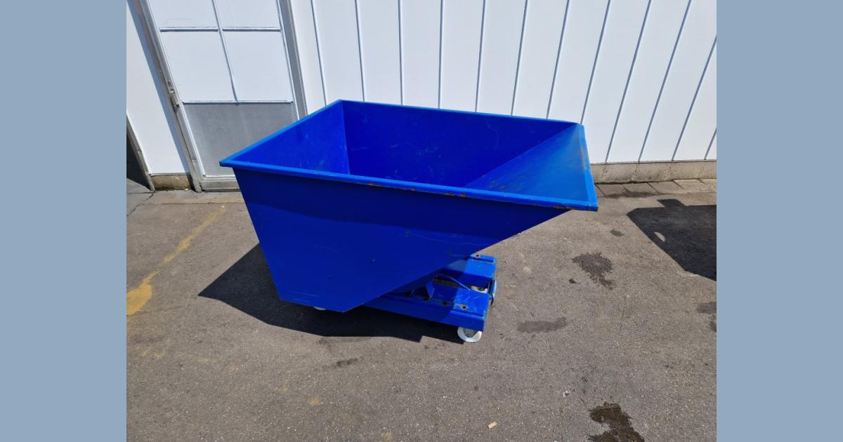 WFI tipping container 900 Liter • Duijndam Machines